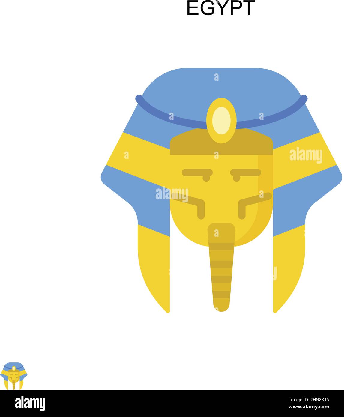 Egypt Simple vector icon. Illustration symbol design template for web ...