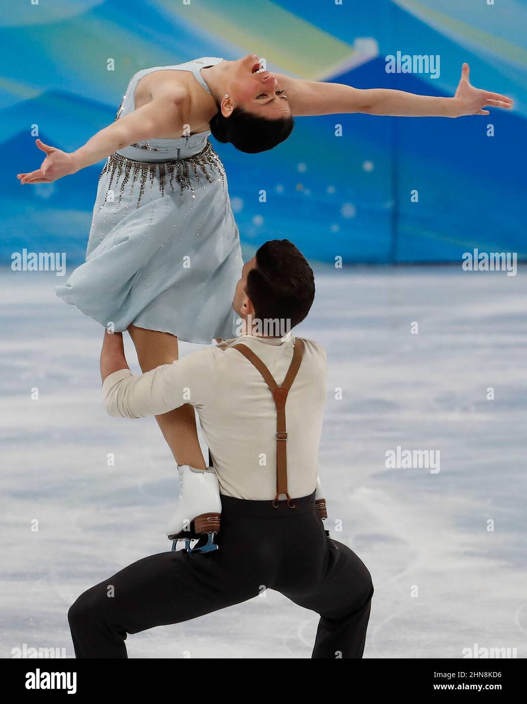 Beijing, Hebei, China. 14th Feb, 2022. Charlene Guignard and Marco ...