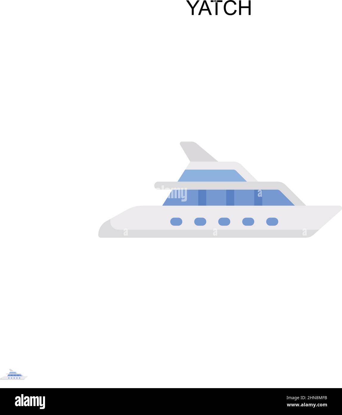 Aerial yacht luxury Stock Vector Images - Alamy