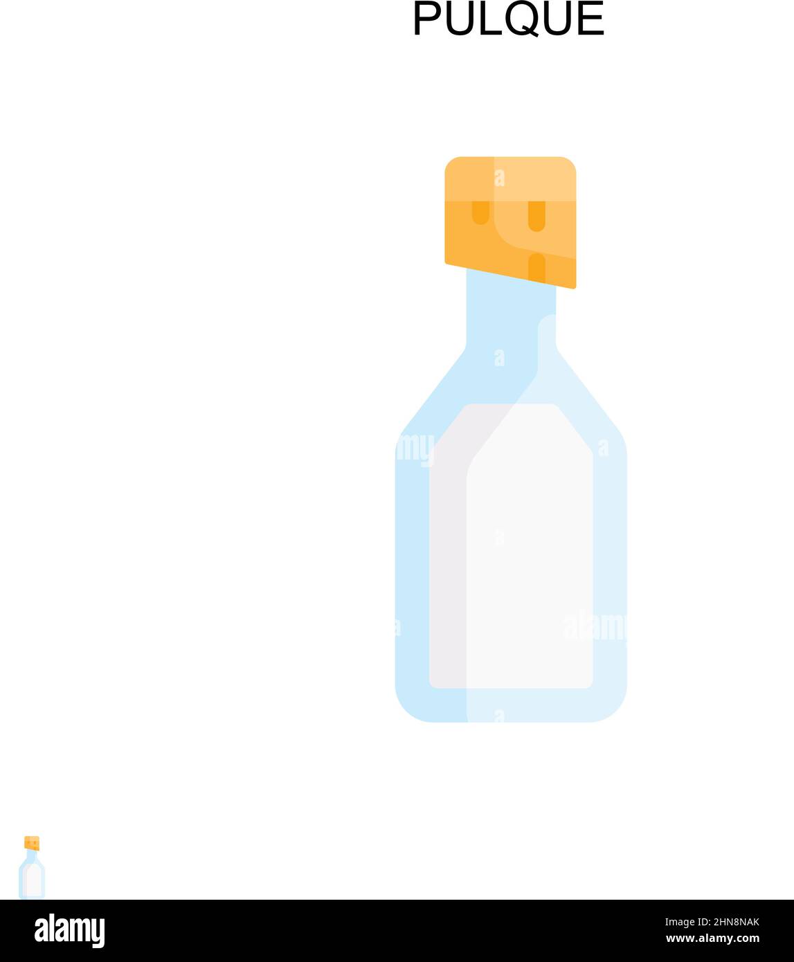 Pulque Simple vector icon. Illustration symbol design template for web ...