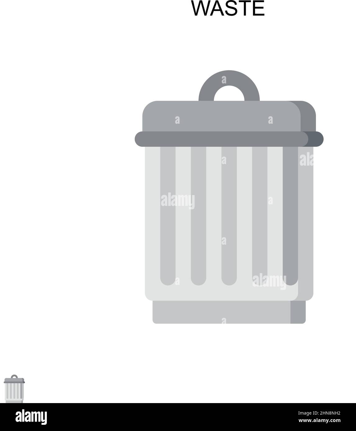 Waste Simple vector icon. Illustration symbol design template for web ...