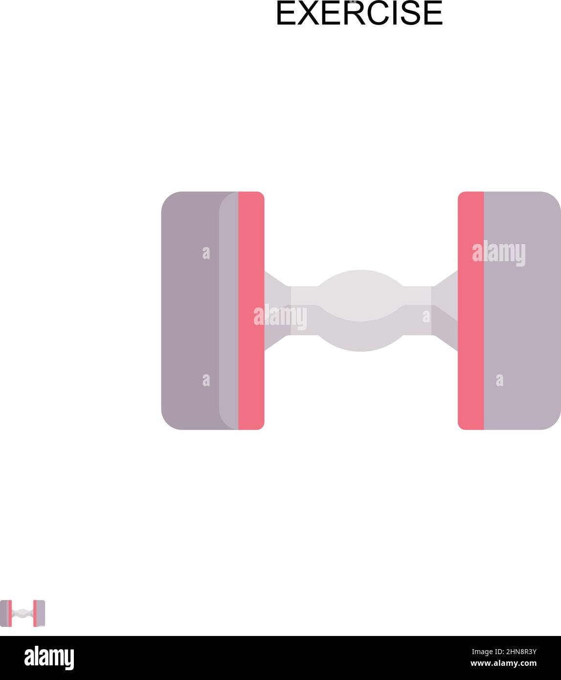 Exercise Simple vector icon. Illustration symbol design template for ...