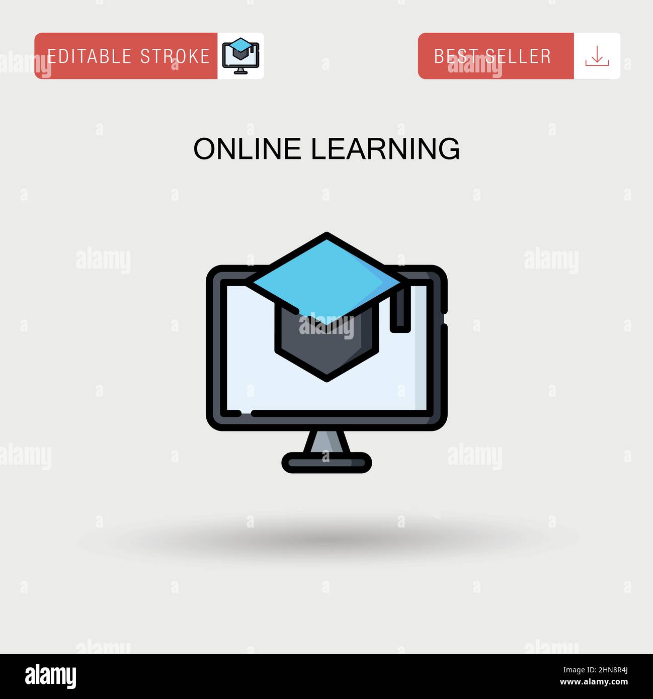 Kid learning online Stock Vector Images - Alamy