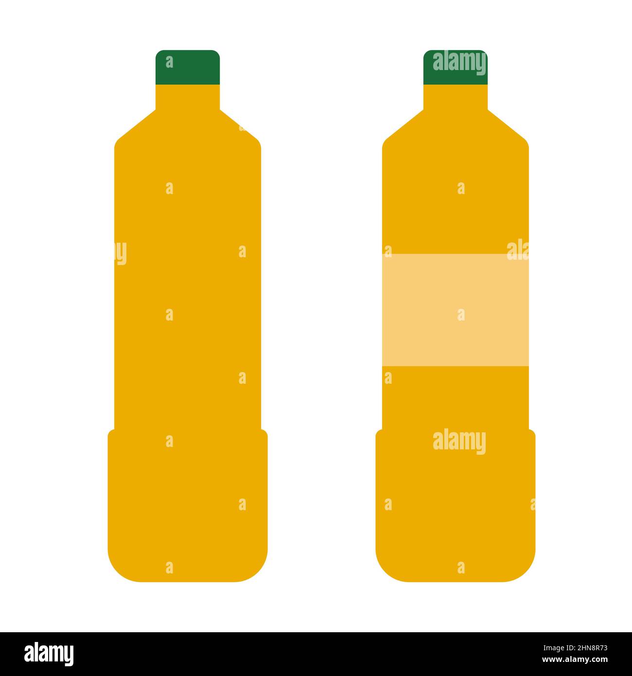 bottle of vegetable oil icon on white background. sunflower oil plastic ...