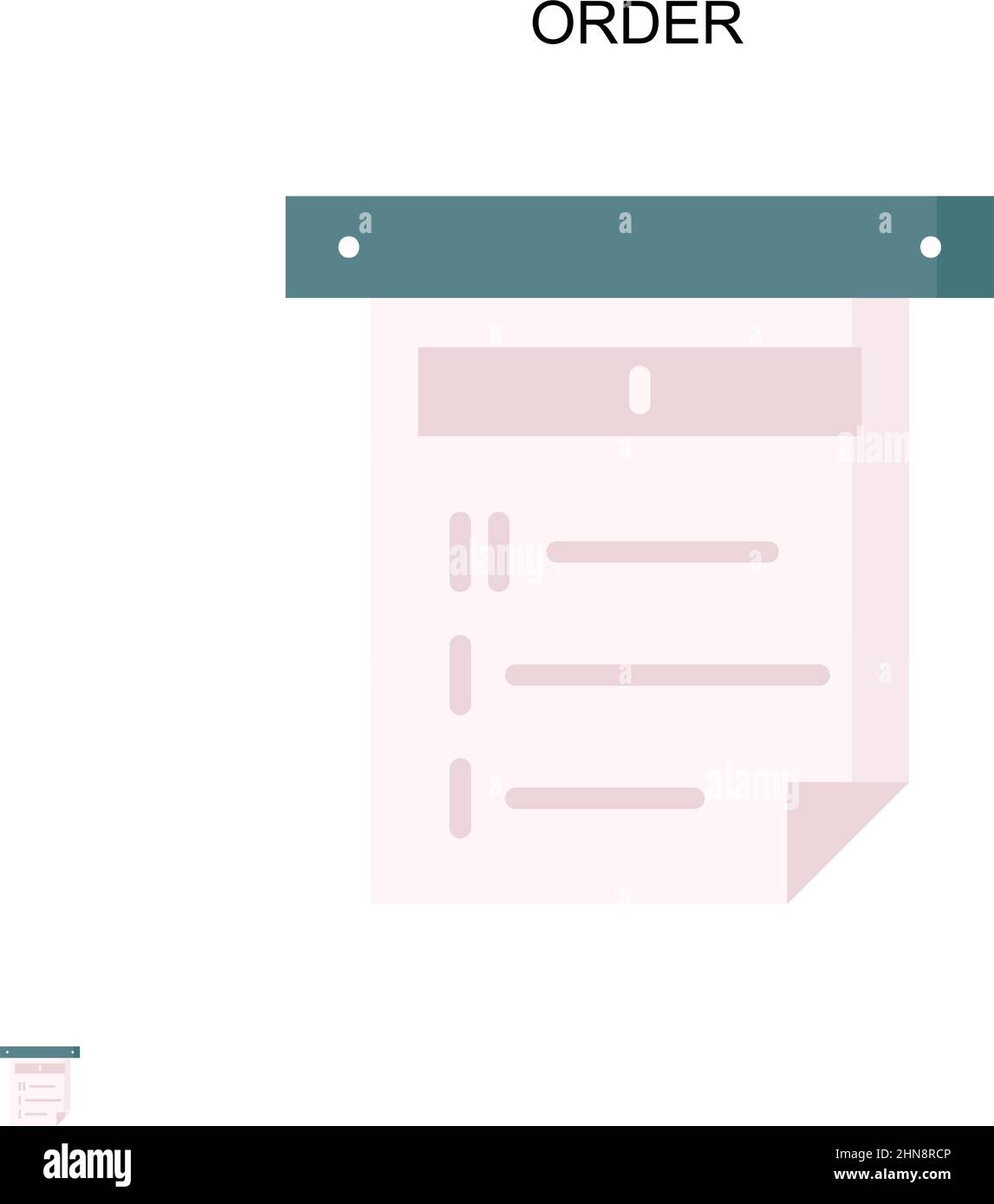 Order Simple vector icon. Illustration symbol design template for web ...