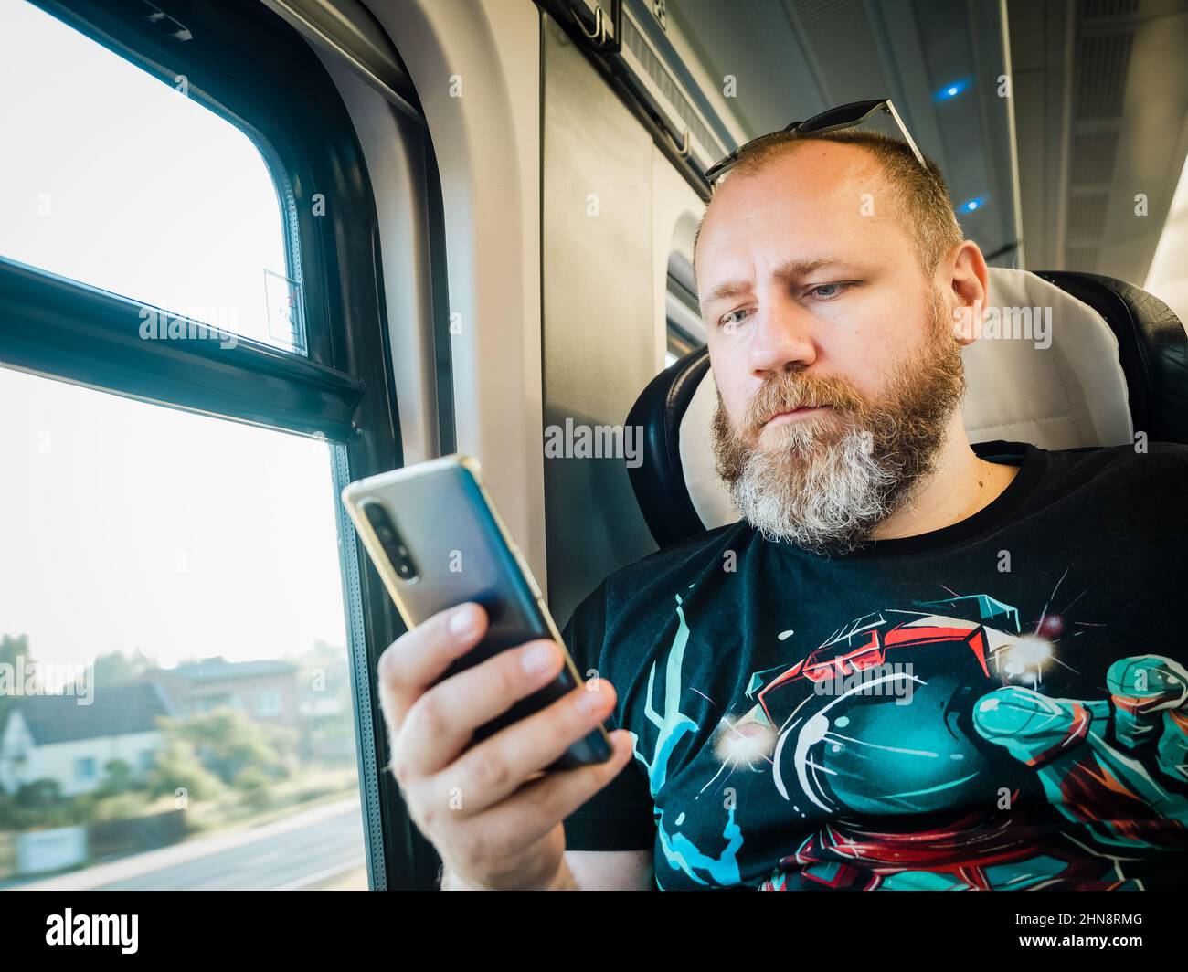 Smart city car train hi-res stock photography and images - Alamy