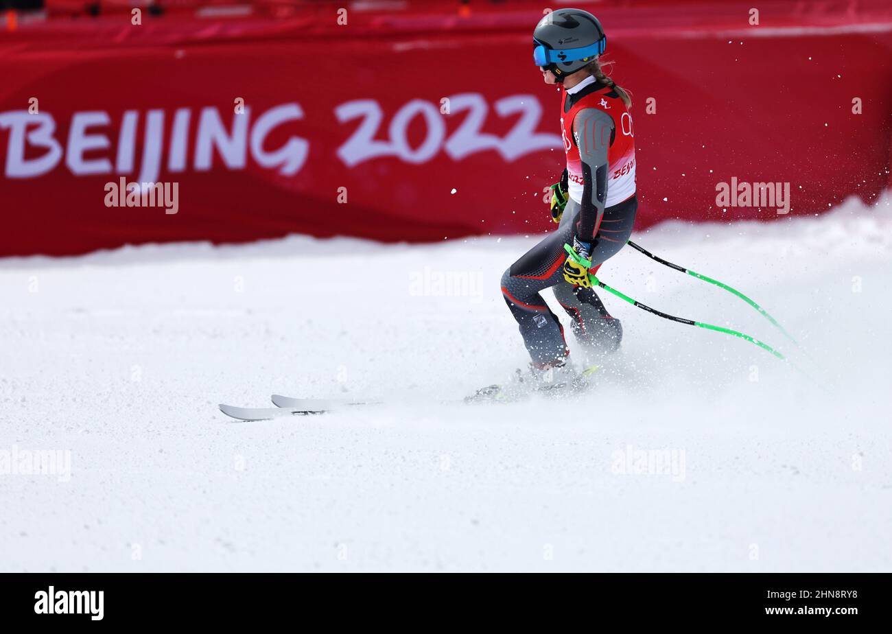 Beijing, China. 15th Feb, 2022. Ragnhild Mowinckel of Norway competes ...