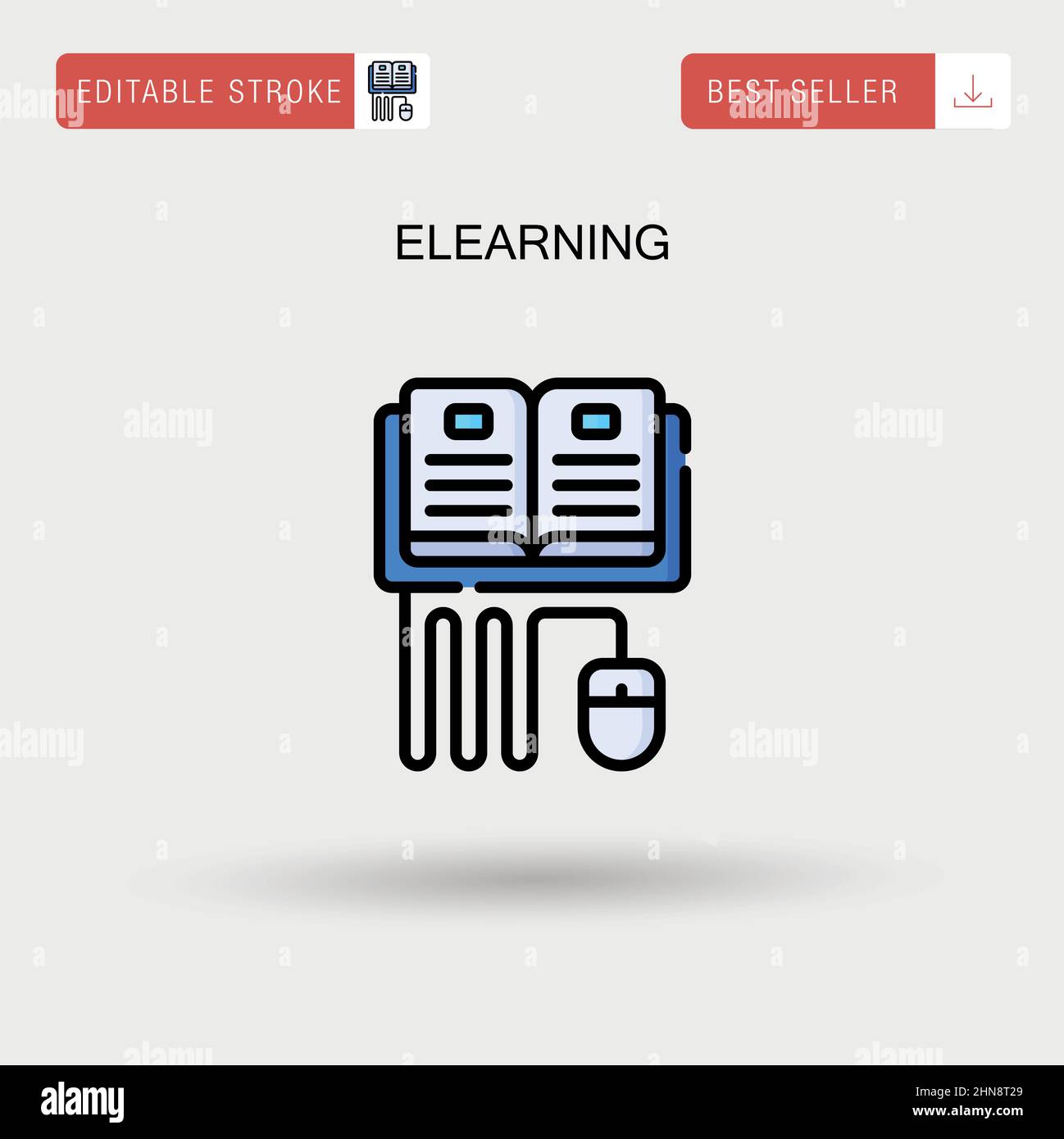 Elearning Simple vector icon Stock Vector Image & Art - Alamy