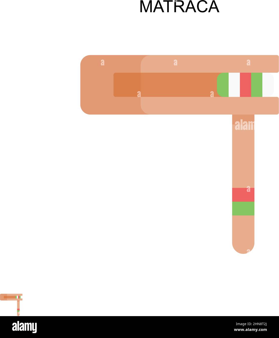 Matraca Simple vector icon. Illustration symbol design template for web ...