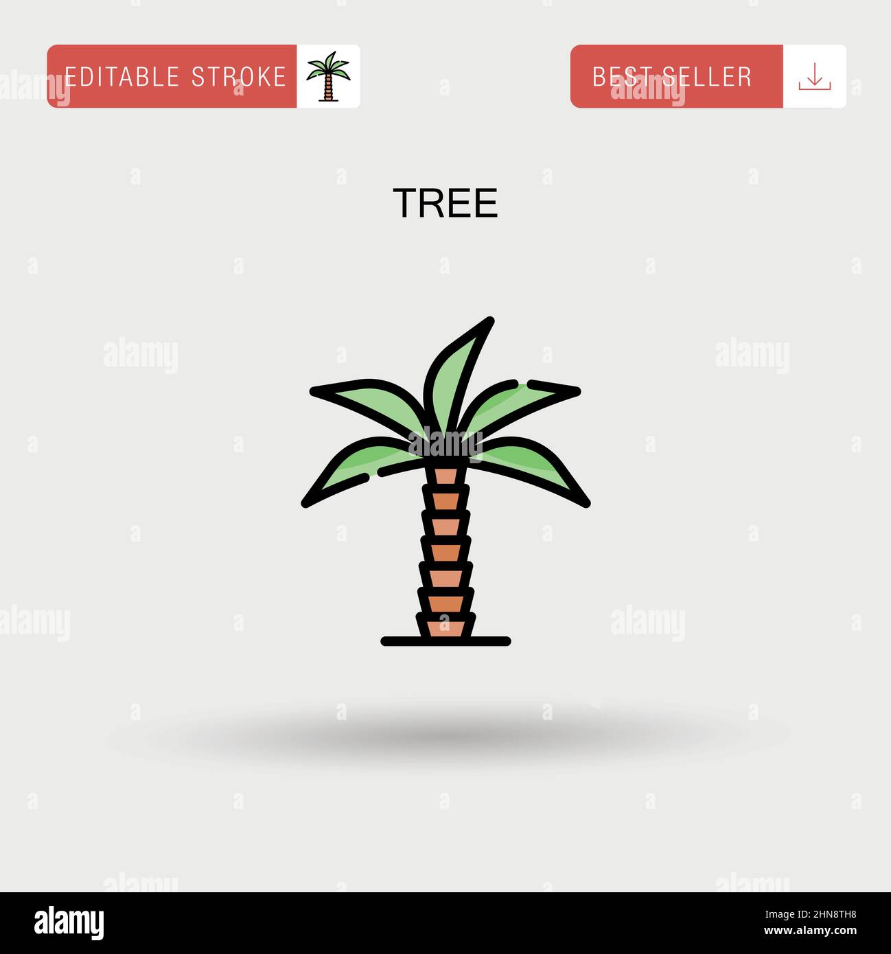 Tree Simple vector icon Stock Vector Image & Art - Alamy