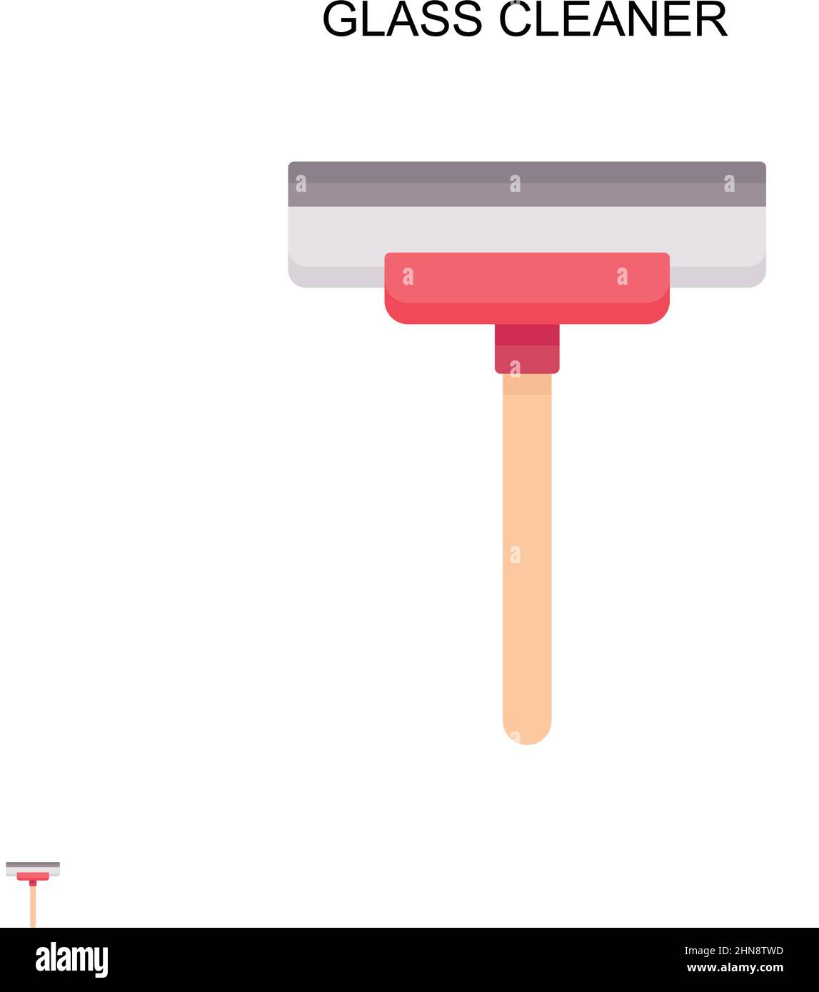 Glass cleaner Simple vector icon. Illustration symbol design template ...