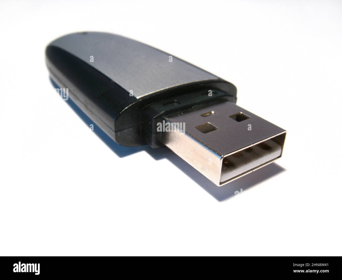 Macro shot of a USB plug as a symbol for computer, storage, memory etc ...