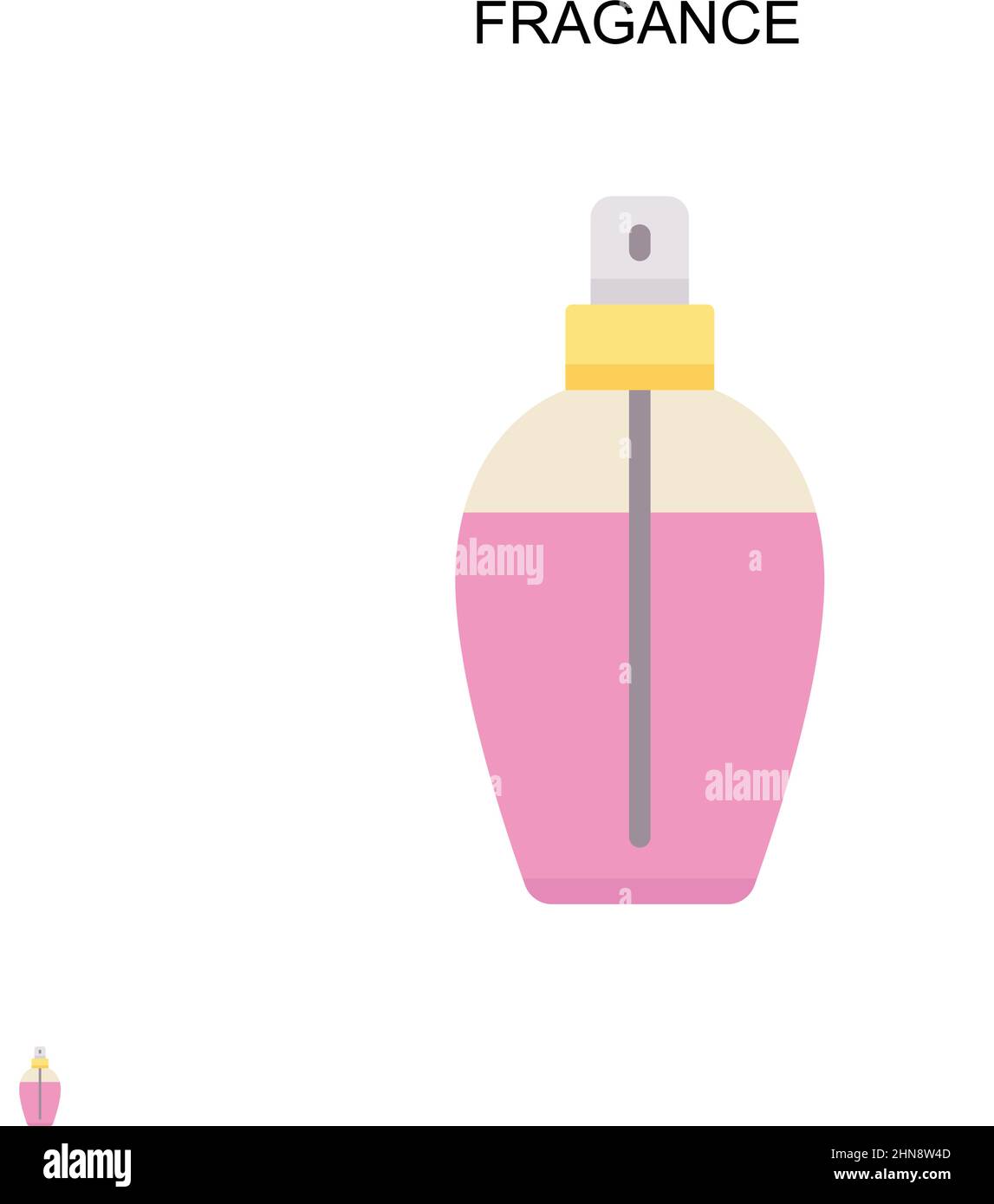 Fragance Simple vector icon. Illustration symbol design template for ...