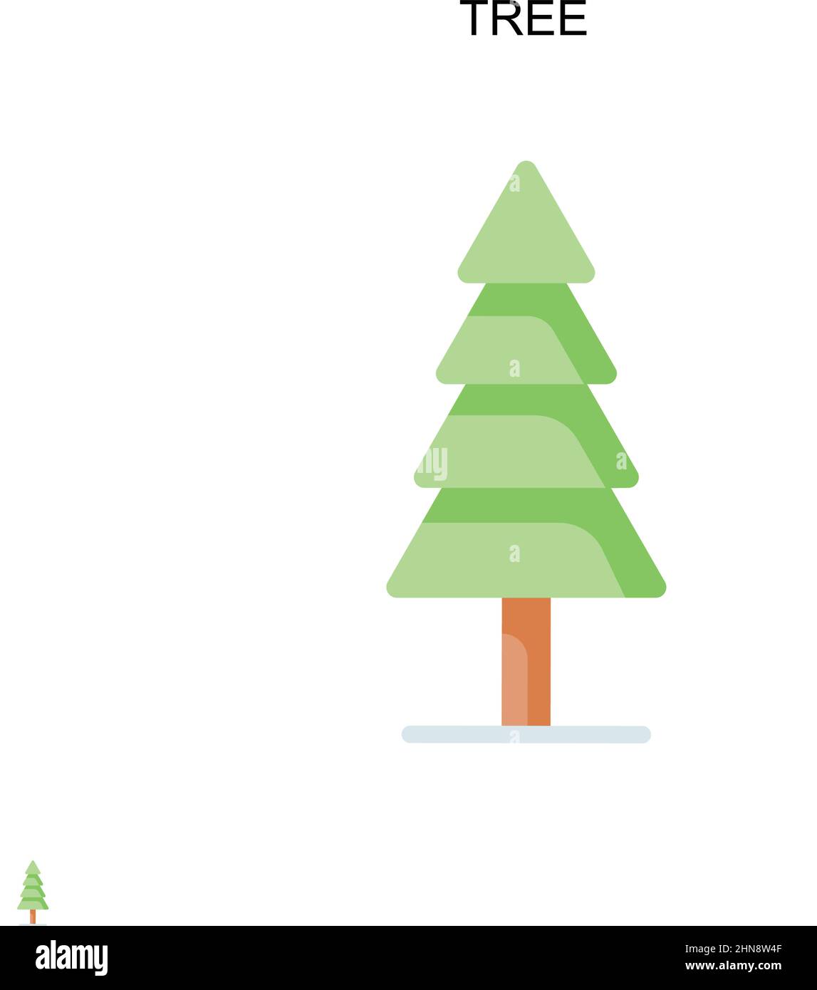 Tree Simple vector icon. Illustration symbol design template for web ...