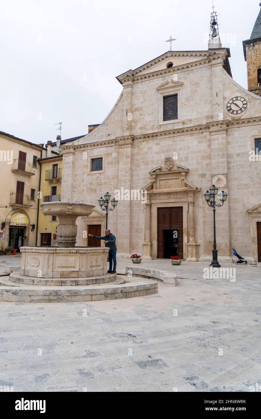 Piazza del Popolo square, Fountain, Church of Santa Maria della ...
