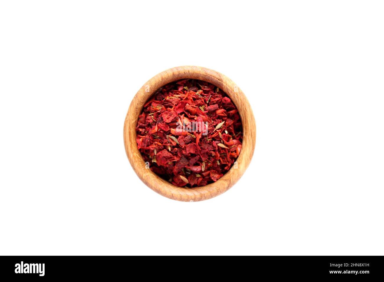 Series, spices on a white background, isolate, in different angles. Red ...