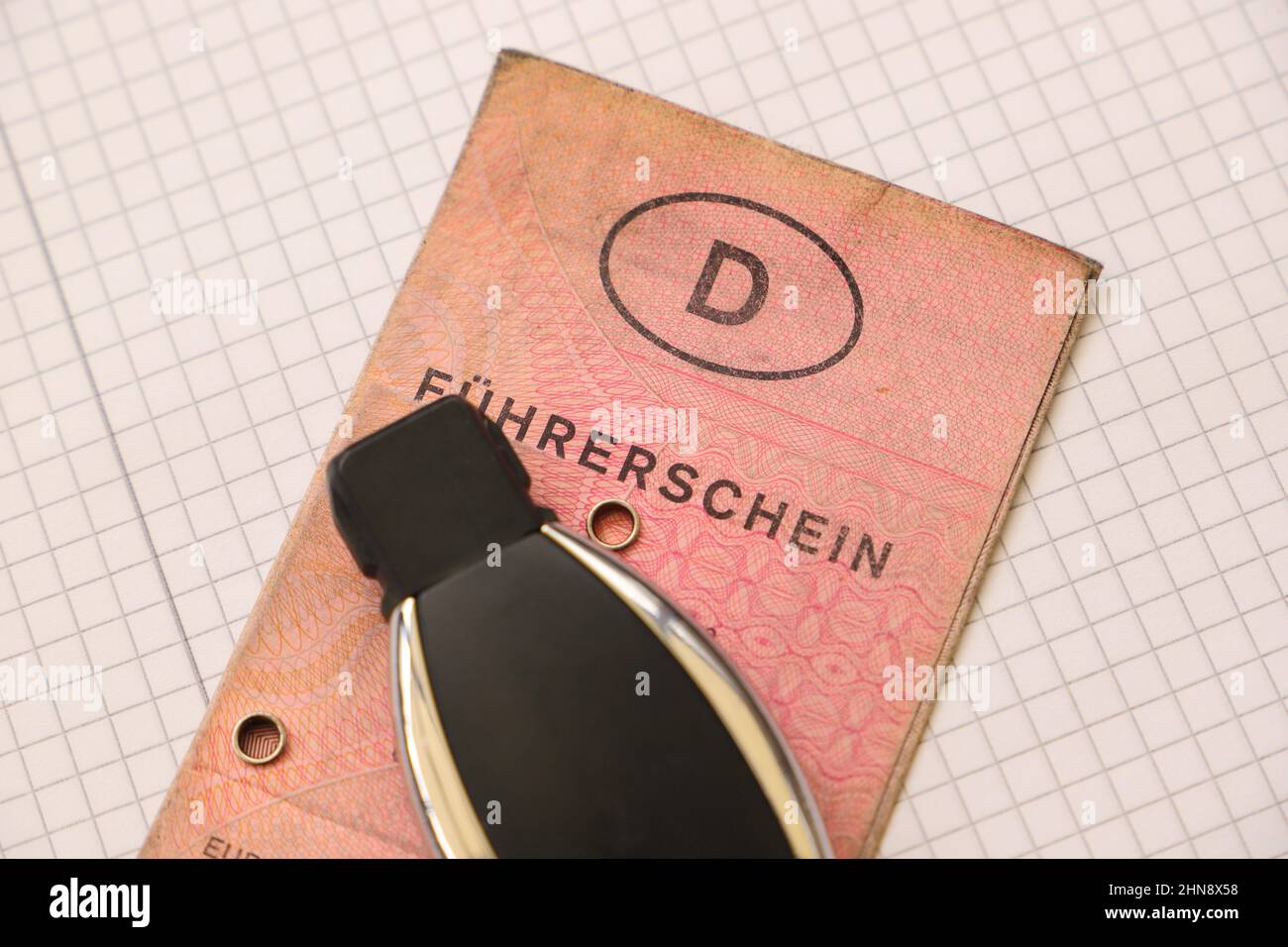 an old german driver's license with the word "driver's license" and a ...
