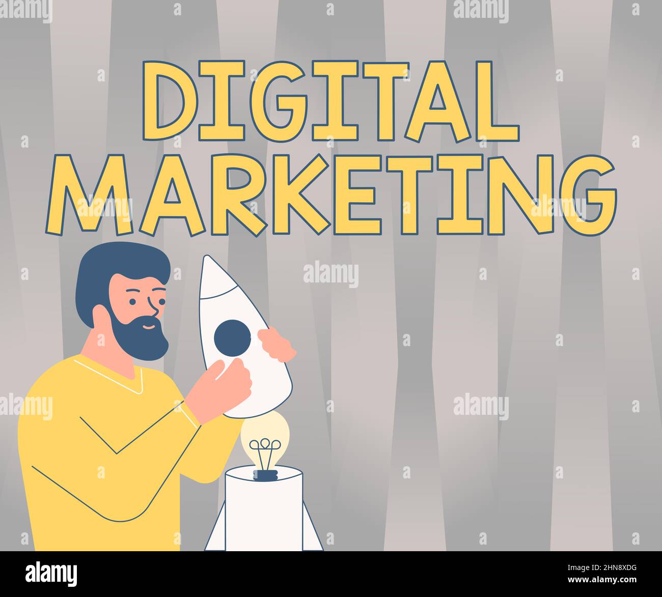 Hand writing sign Digital Marketing. Business overview Search Engine ...