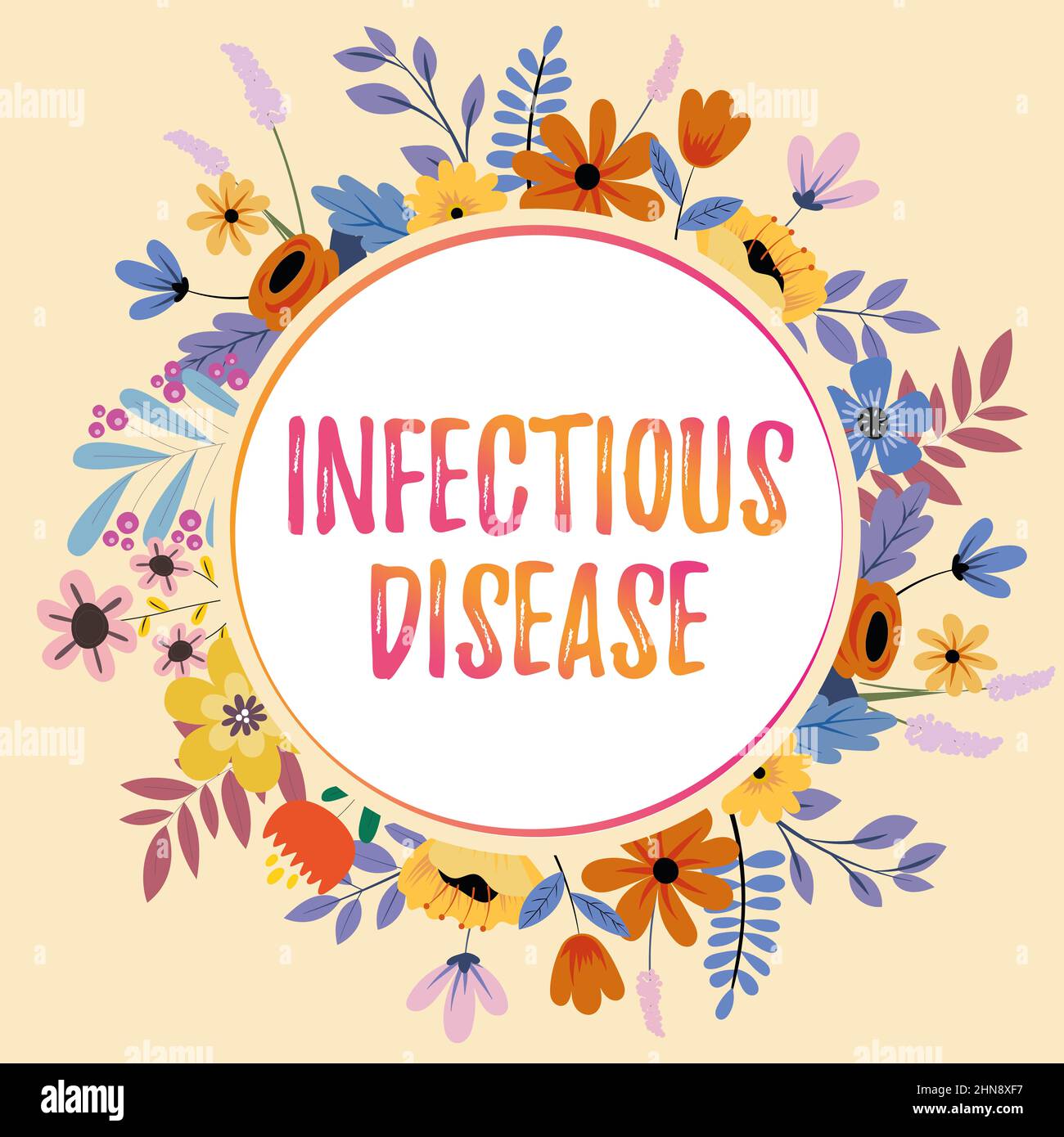 Text caption presenting Infectious Disease. Conceptual photo caused by ...
