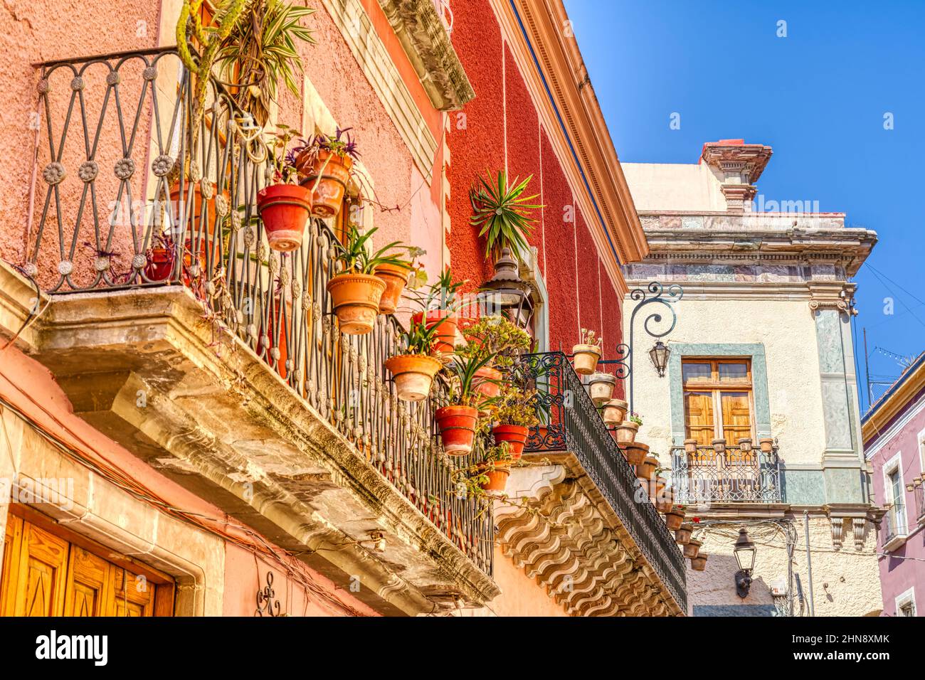 Guanajuato historical center, HDR Image Stock Photo - Alamy