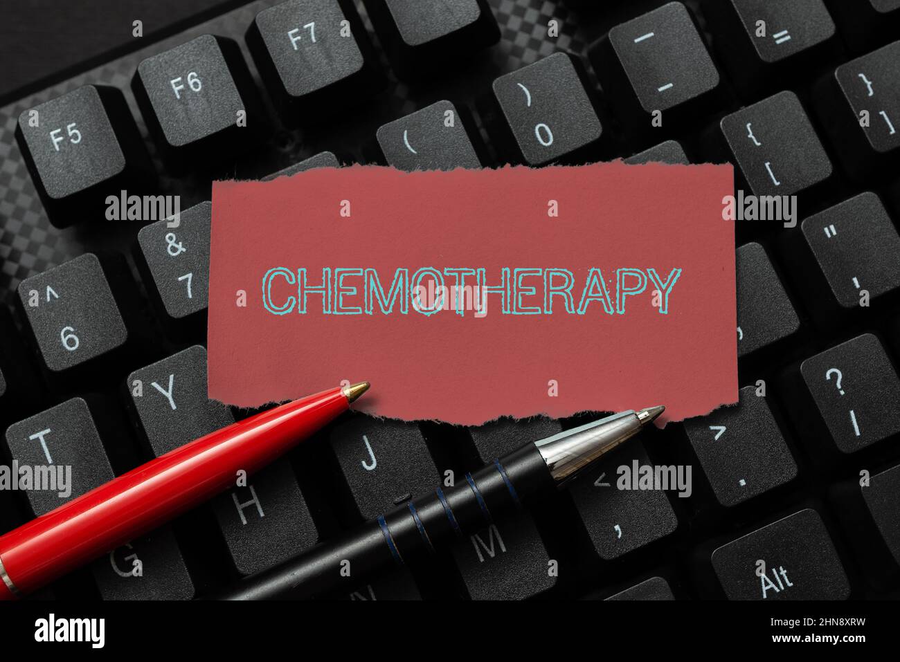 Handwriting text Chemotherapy. Business showcase the treatment of ...