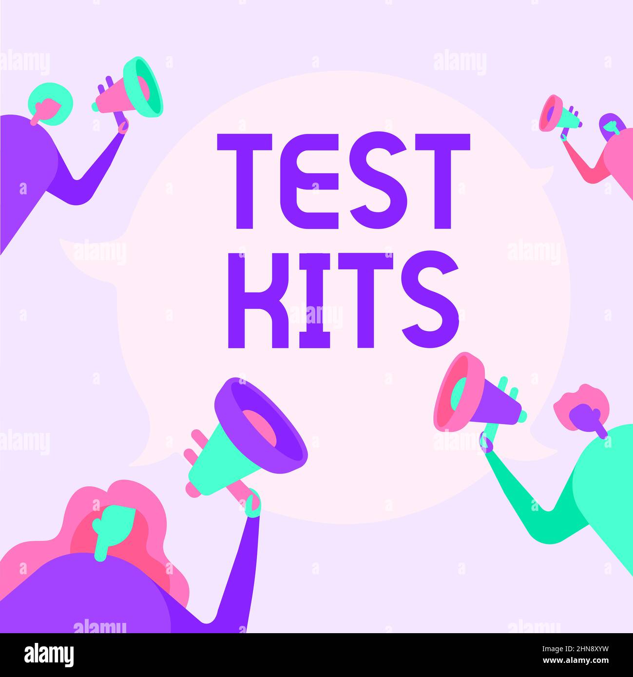 Hand writing sign Test Kits. Conceptual photo tools used to detect the ...