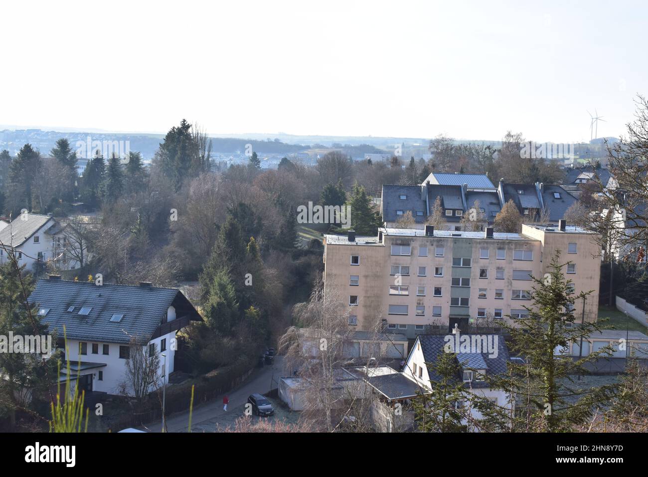 different types of houses in residential area Stock Photo - Alamy