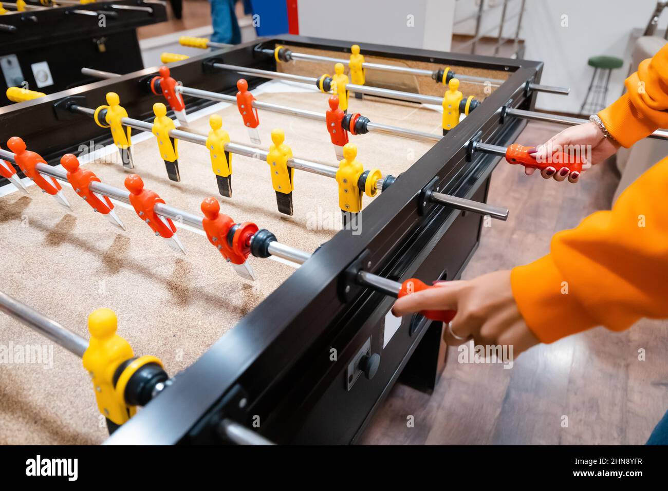 Table football is an affordable and exciting game for a group of ...