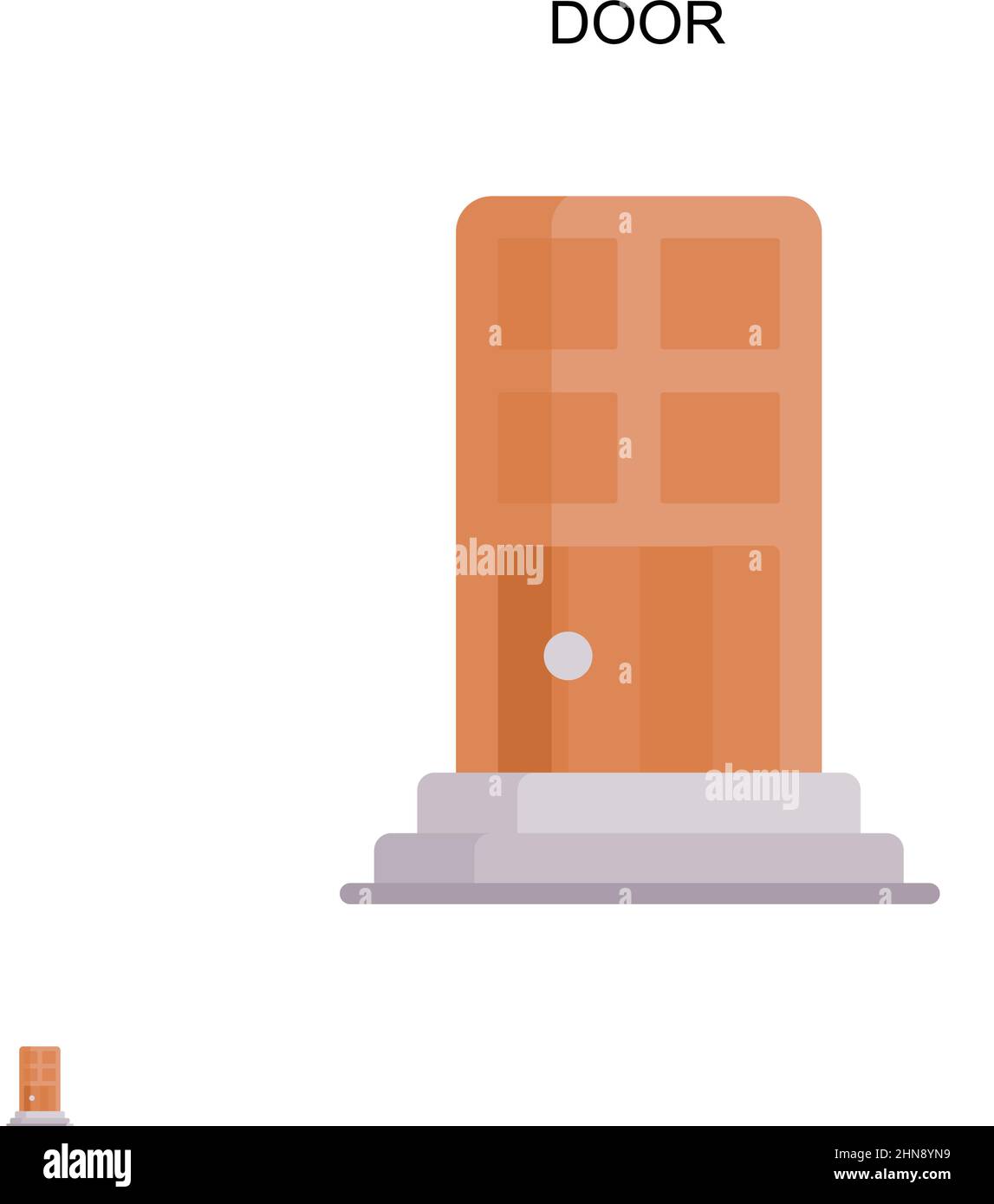 Wood door design Stock Vector Images - Alamy