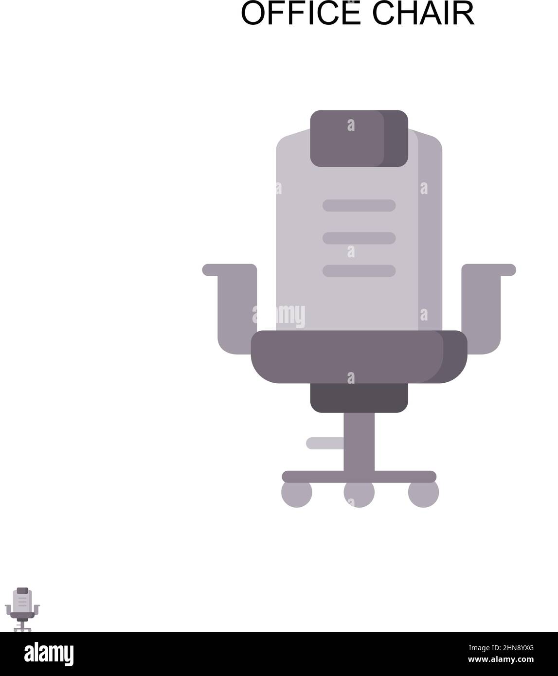 Office chair Simple vector icon. Illustration symbol design template ...