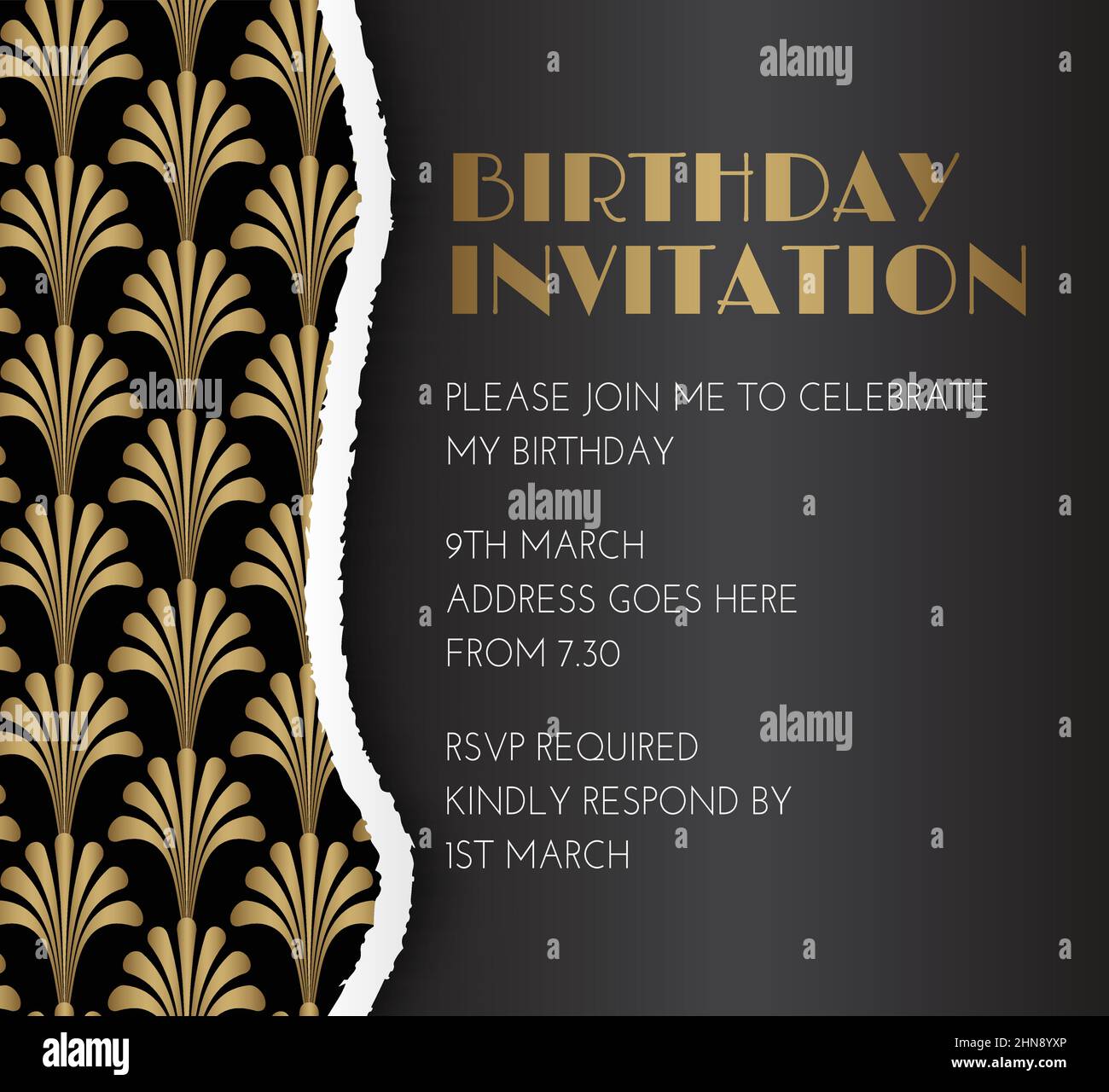 1920s Party Invitation Designs