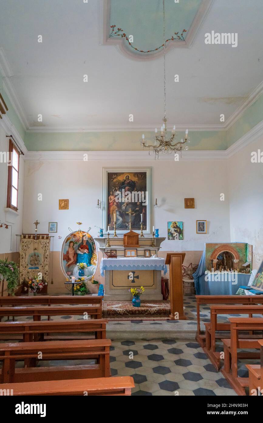 Church of Our Lady of the Angels, Interior, Medieval village, Pacentro ...