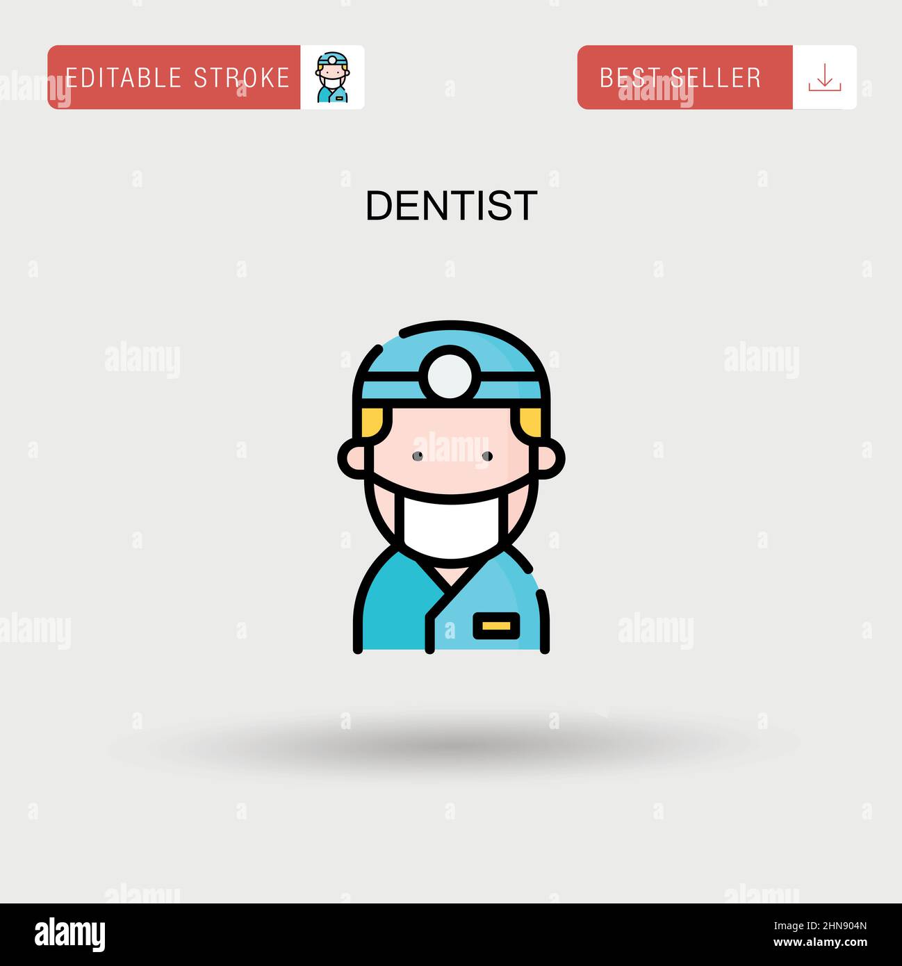 Young professional woman dentist Stock Vector Images - Alamy