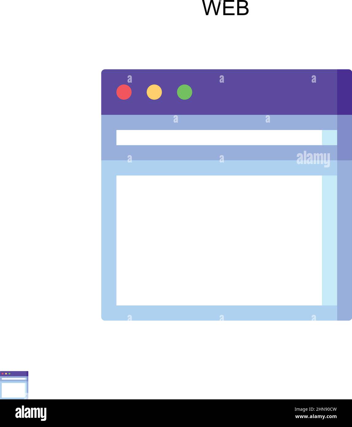 Web Simple vector icon. Illustration symbol design template for web ...