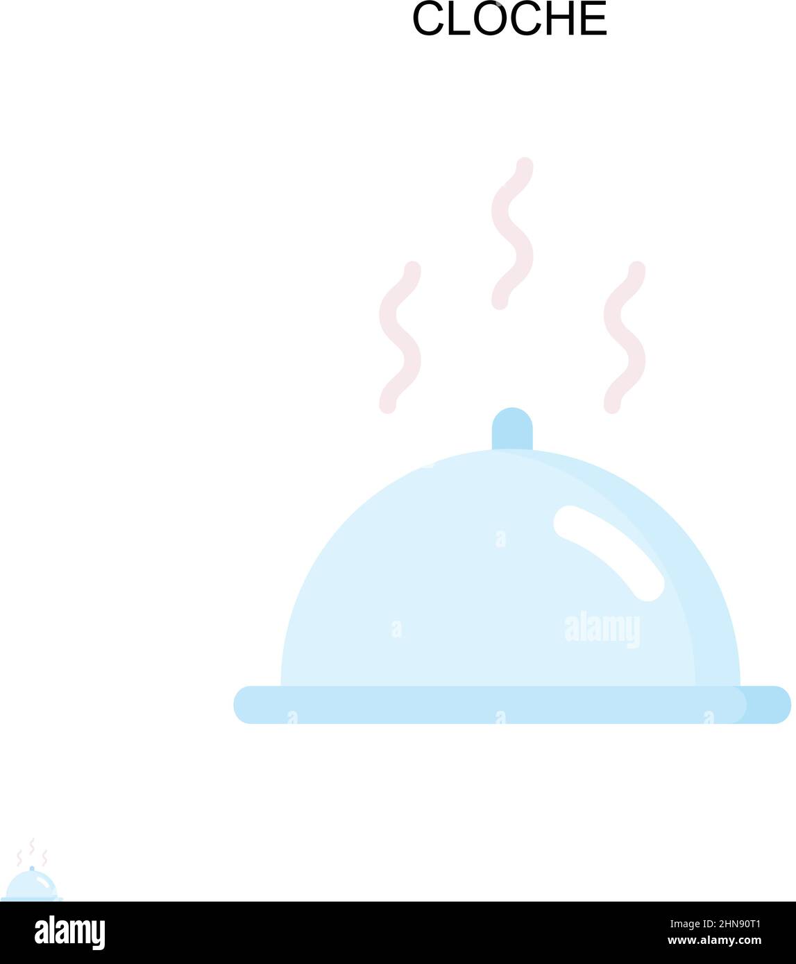 Cloche Simple vector icon. Illustration symbol design template for web ...