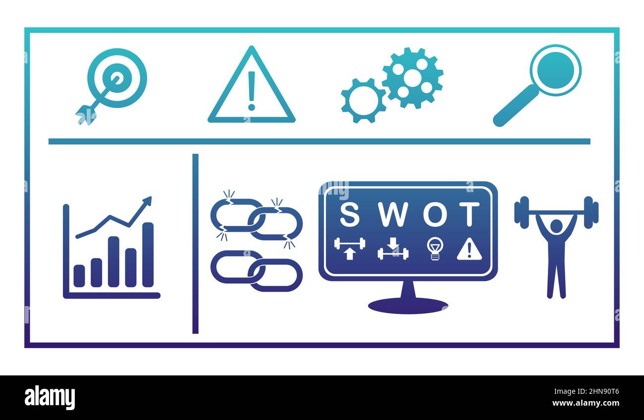 Swot analysis concept for business Cut Out Stock Images & Pictures - Alamy