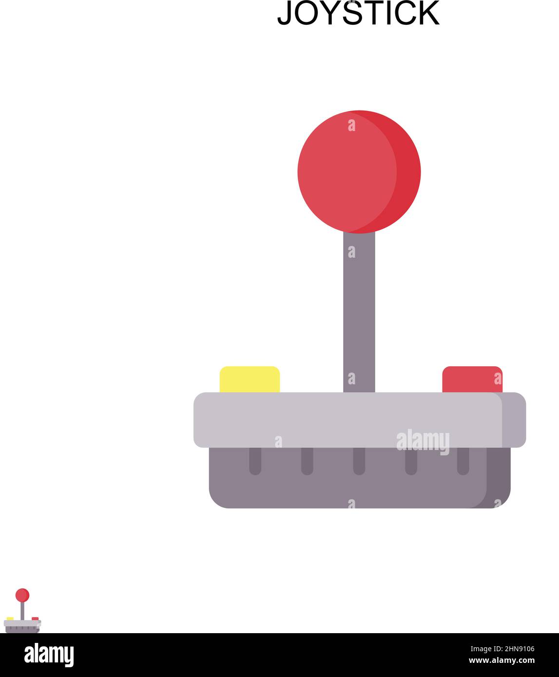 Joystick Simple vector icon. Illustration symbol design template for ...
