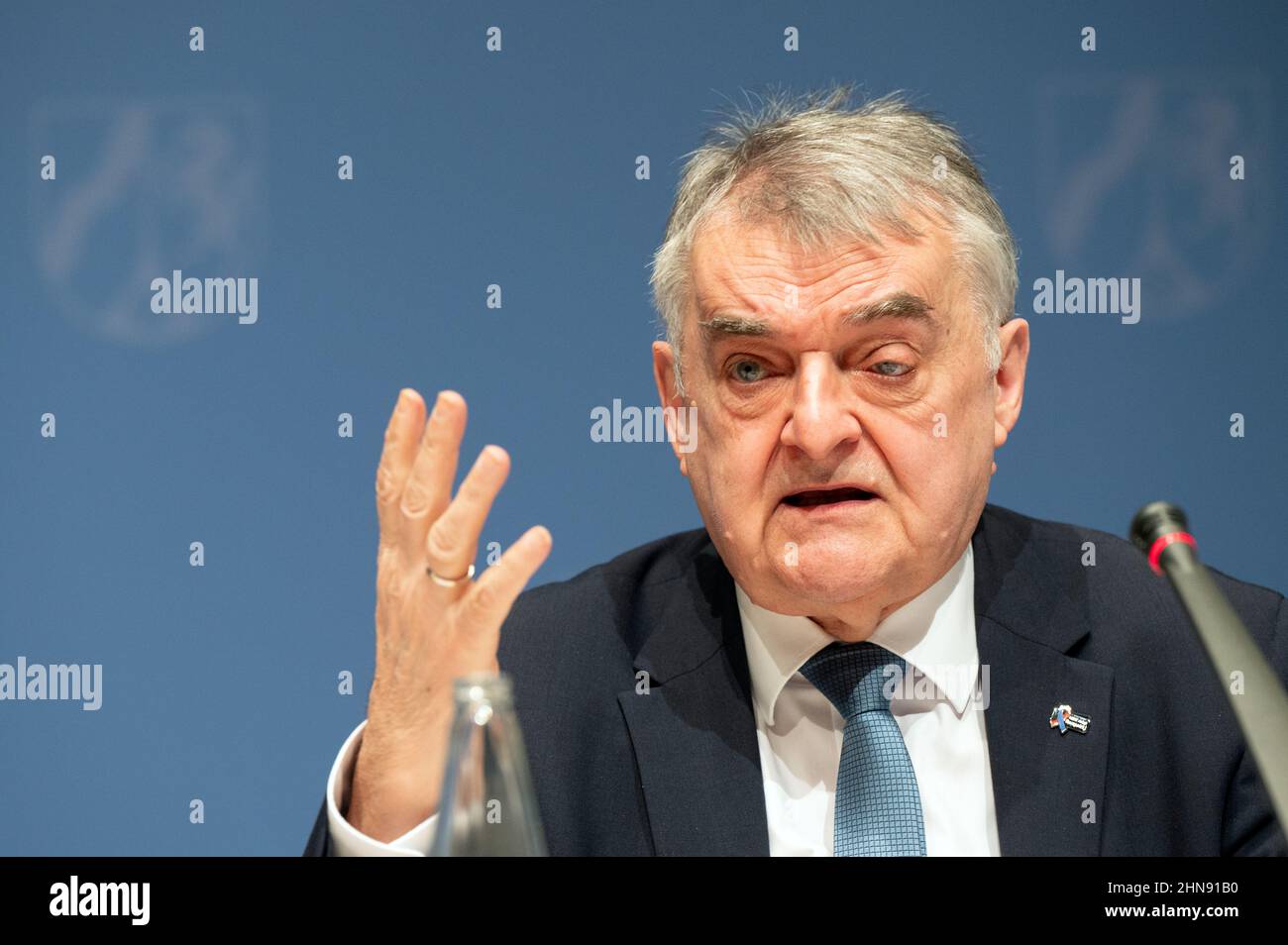 Duesseldorf, Germany. 15th Feb, 2022. Herbert Reul (CDU), Interior ...