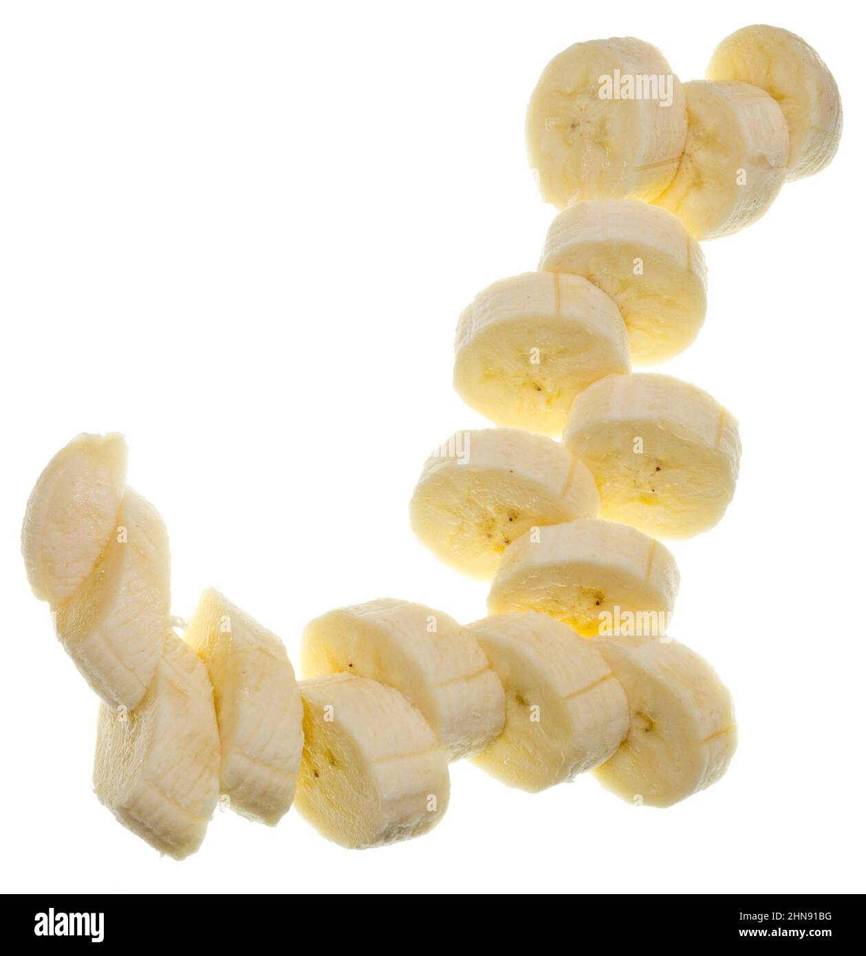 Sliced banana isolated hi-res stock photography and images - Alamy