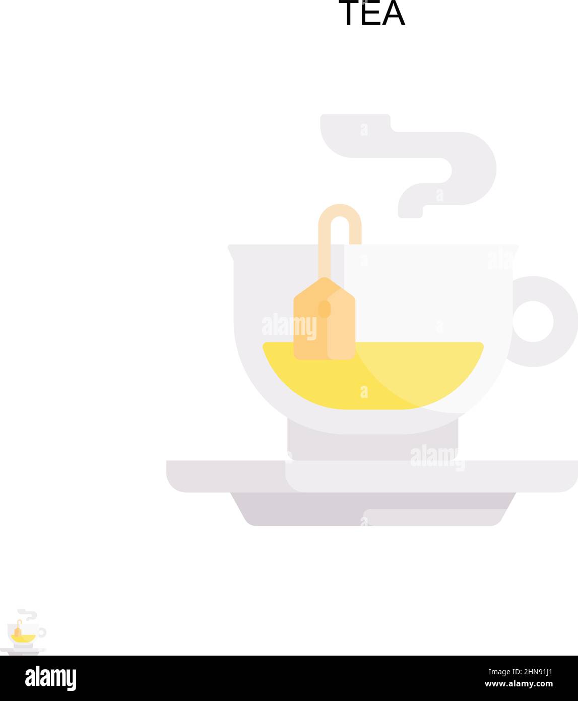 Tea Simple vector icon. Illustration symbol design template for web ...