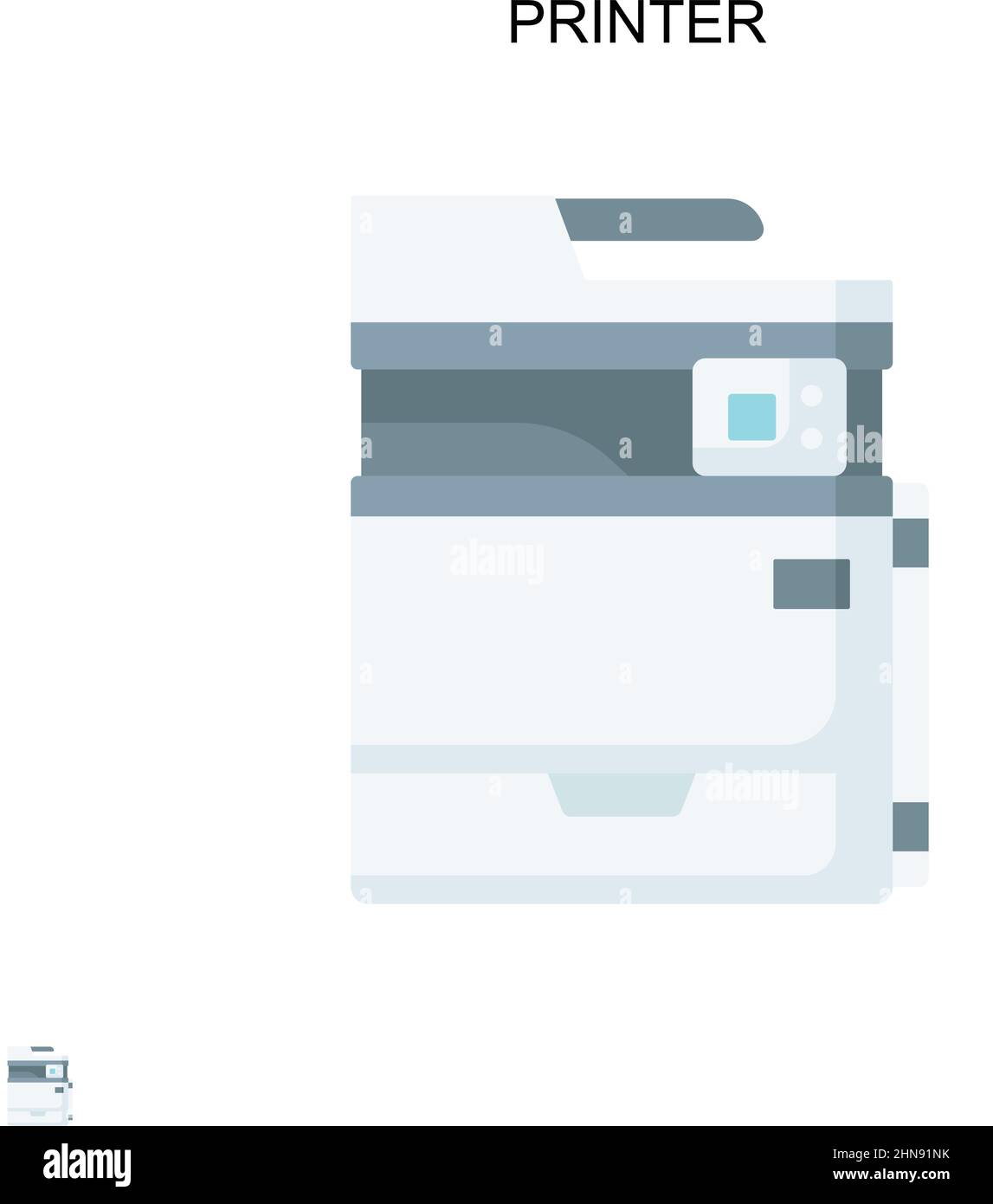 Printer Simple vector icon. Illustration symbol design template for web ...