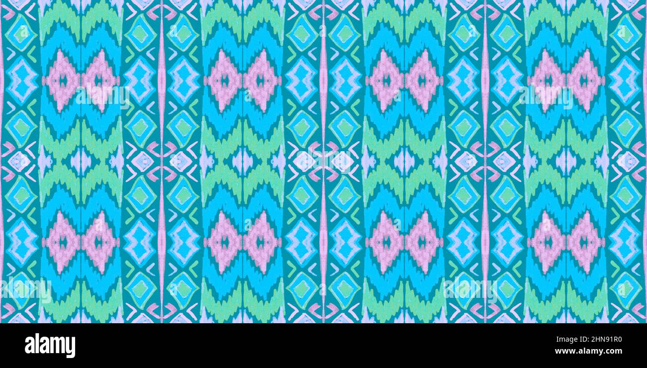 Seamless peruvian pattern. Hand drawn aztec illustration Stock Photo ...