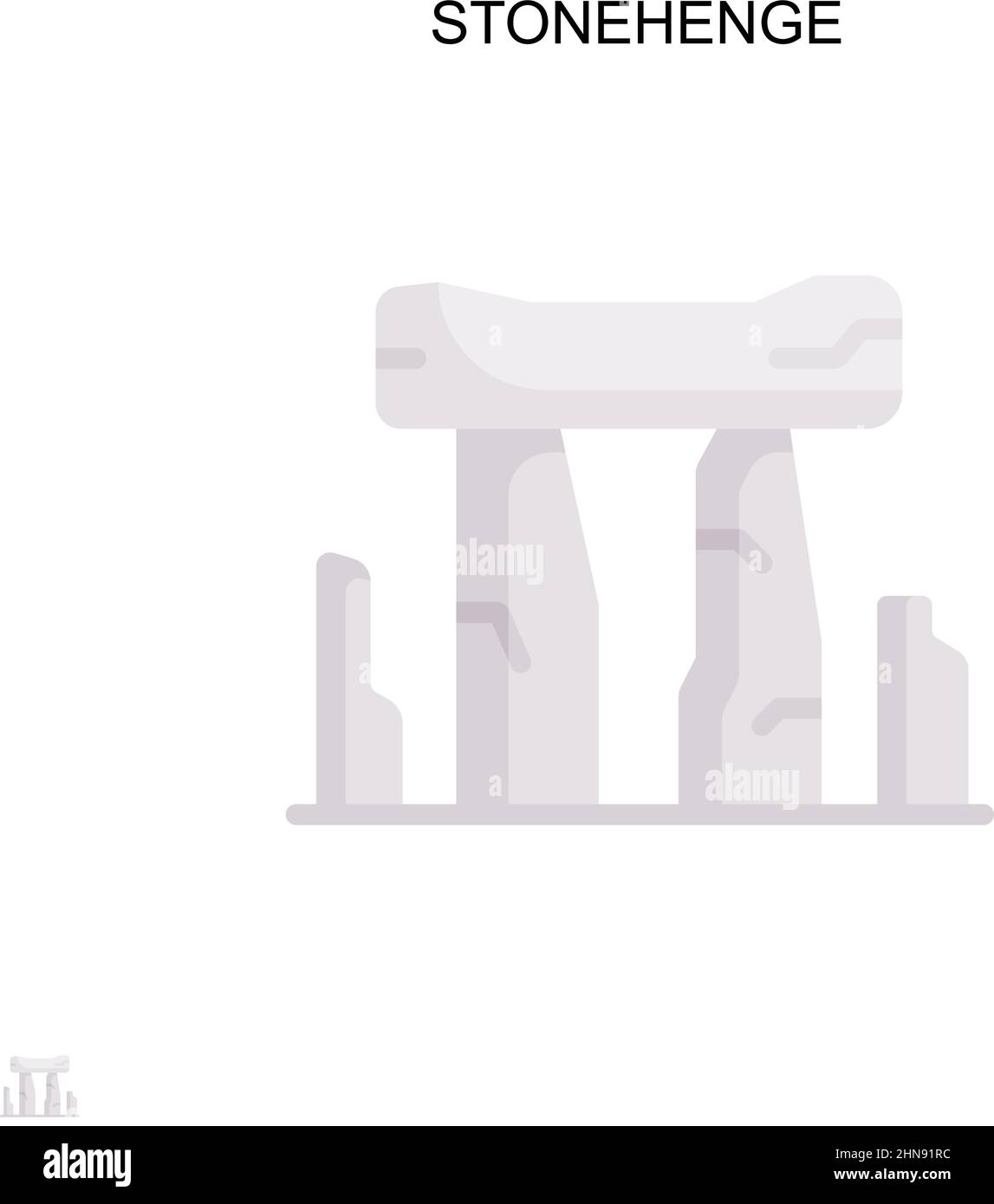 Stonehenge Simple vector icon. Illustration symbol design template for ...