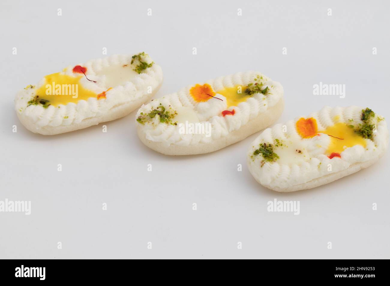 Indian Mithai Cham Cham Also Called Rasgulla Chomchom Or Rosogolla ...