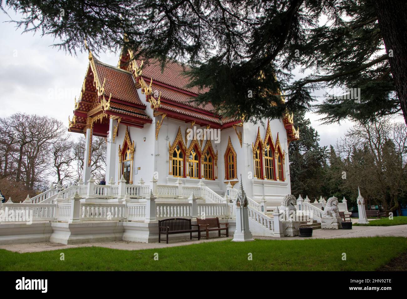 Wat Buddhapadipa, Thai Buddhist temple, Wimbledon, London, UK Stock ...