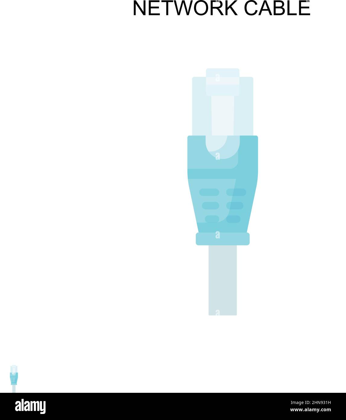 Network cable Simple vector icon. Illustration symbol design template ...