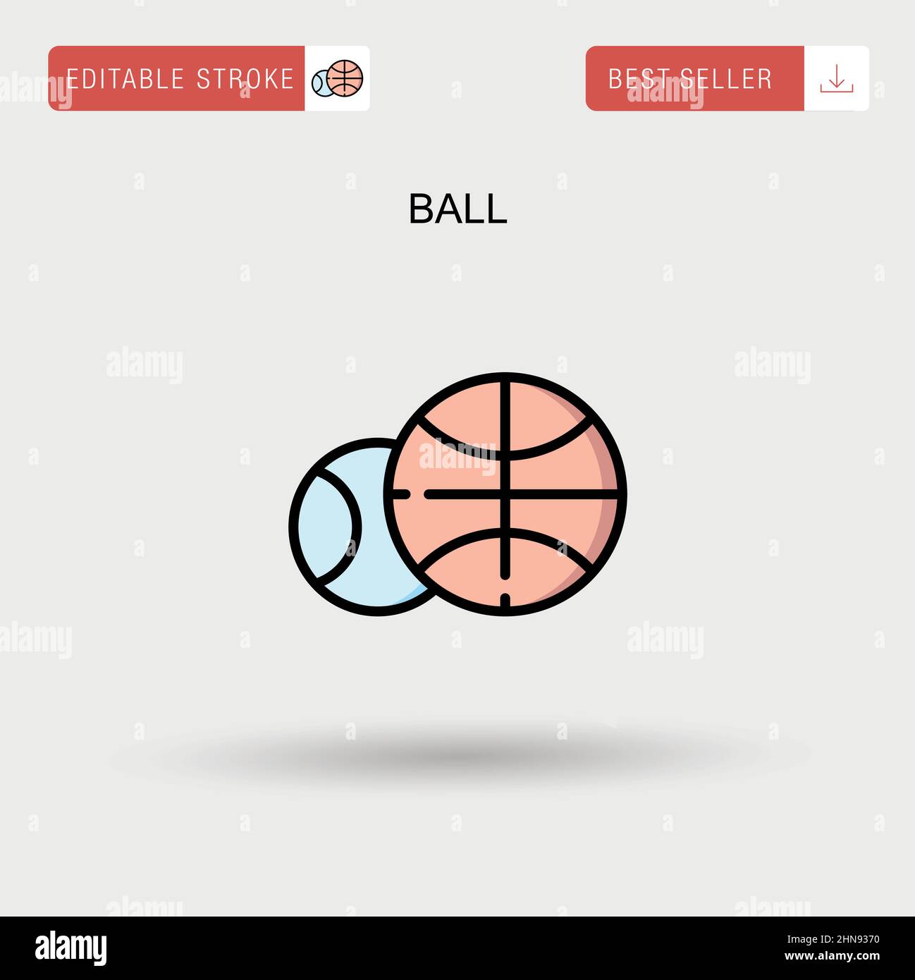 Ball Simple vector icon Stock Vector Image & Art - Alamy