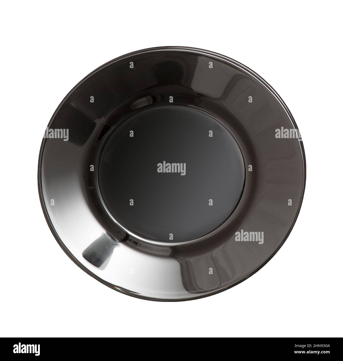 Plate icon kitchen black Cut Out Stock Images & Pictures - Alamy