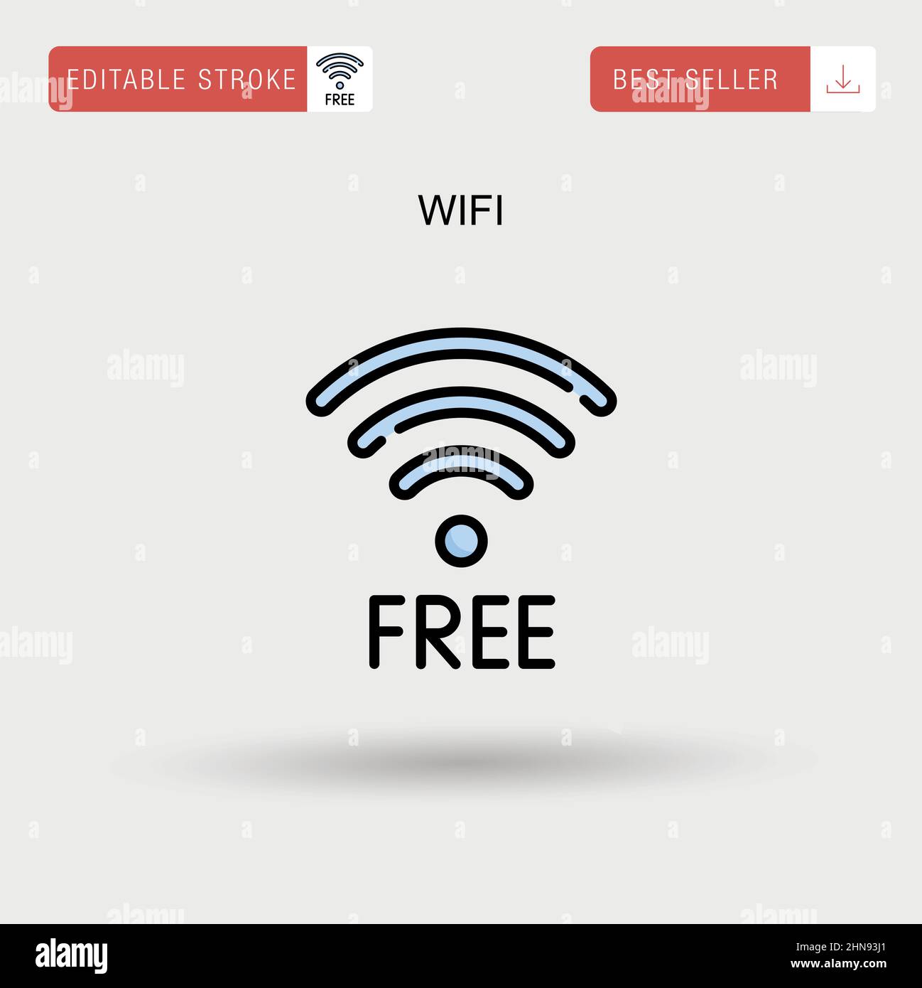 Wifi Simple vector icon Stock Vector Image & Art - Alamy