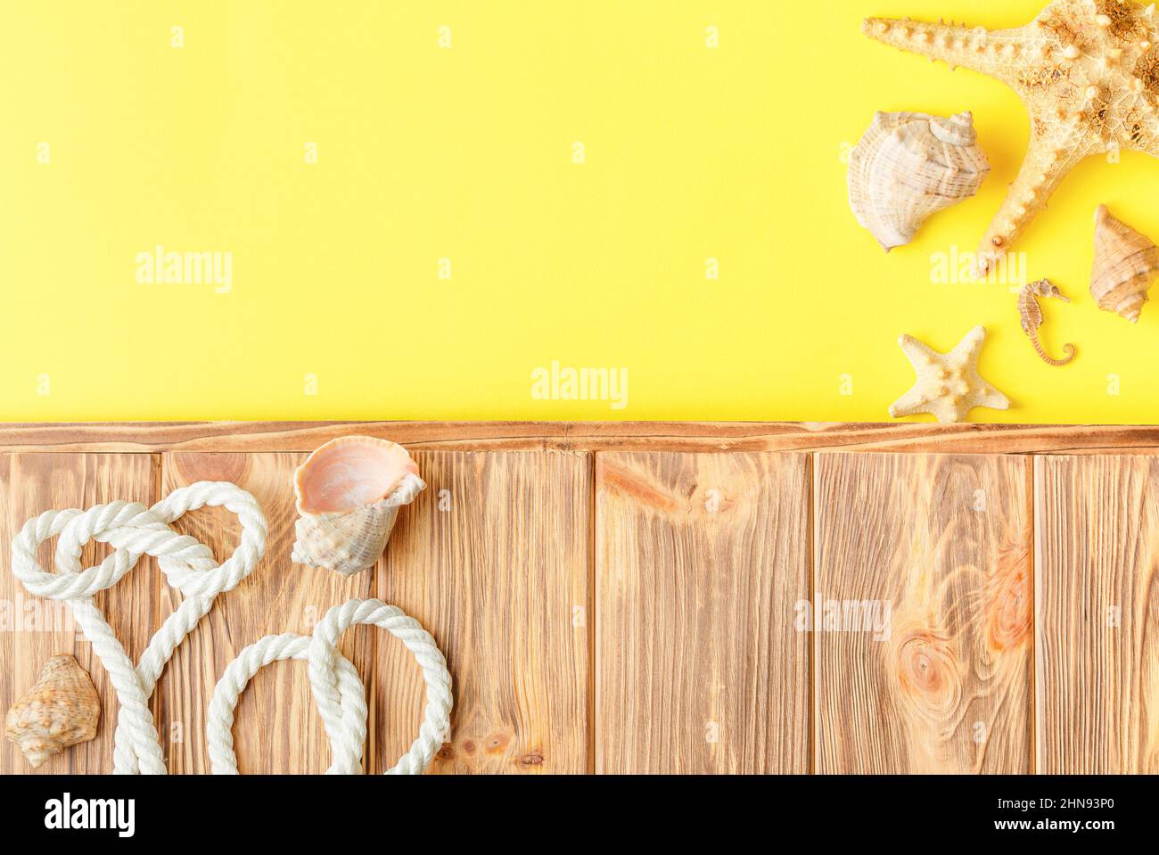 Beach shore with clam shell concept Stock Photo - Alamy